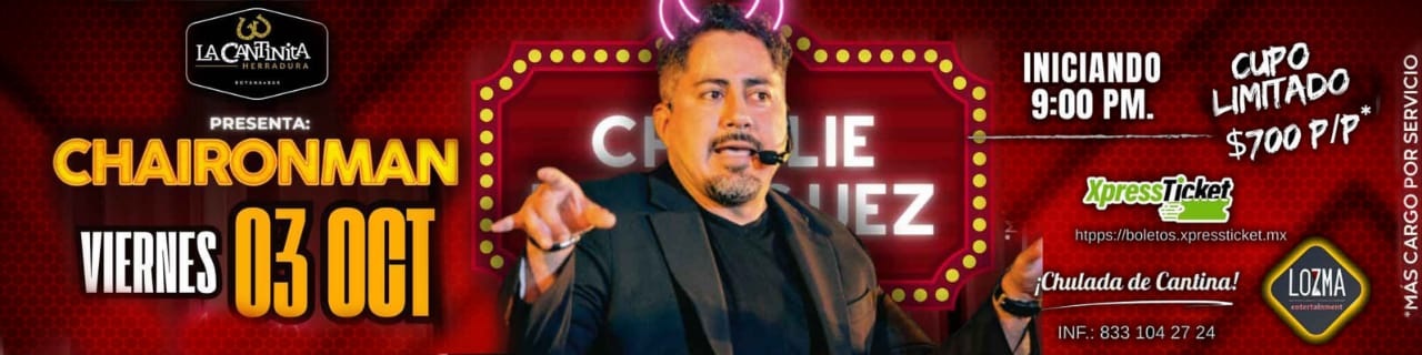 Boletos | CHAIRONMAN EN TAMPICO | Xpress Ticket
